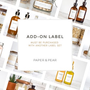 Custom Label Add-on • (must Be Combined With Another Label Package ...