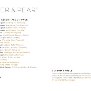 Clean-modern Laundry Room Essentials Labels • Water and Oil Resistant ...