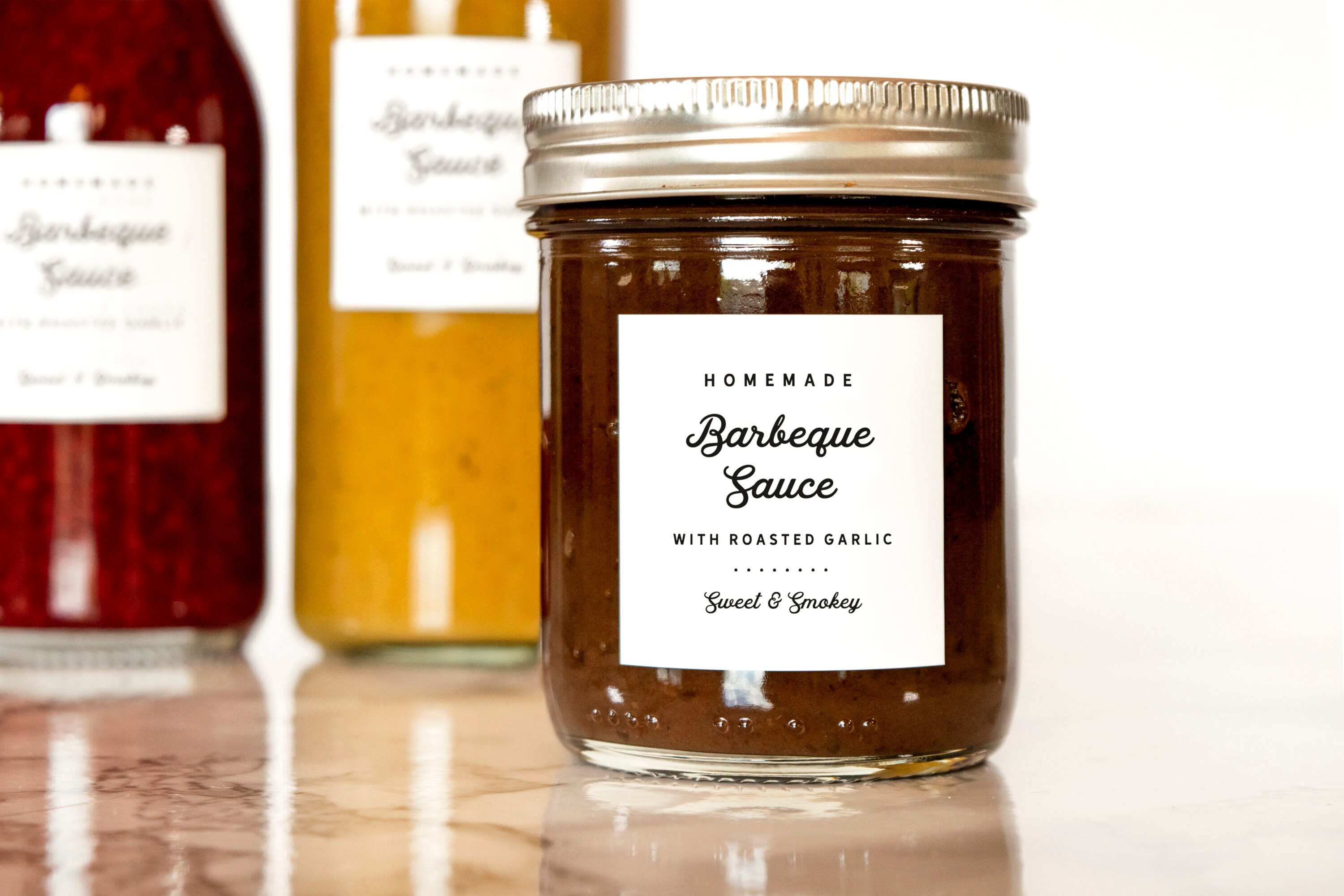 Retro-script Sauce and Salsa Labels Personalized Water and - Etsy