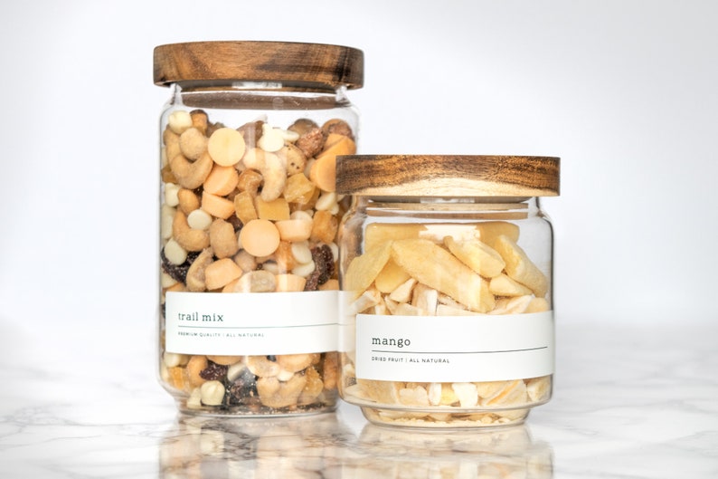 Boho Fruit Nut and Pantry Labels Water and Oil Resistant - Etsy