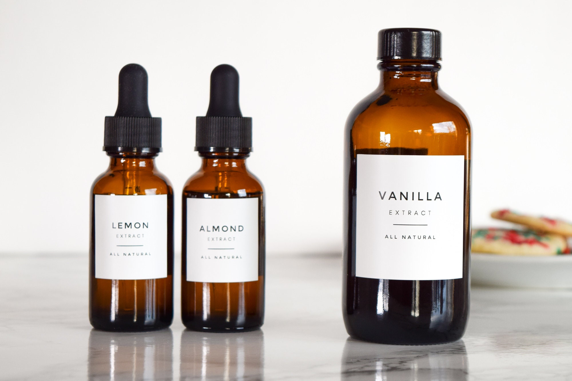 Modern Sprinkles Extract Labels Personalization Available | Etsy