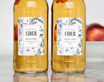 Custom Martinelli Cider Custom Label, Custom Sparkling Cider Sticker ...