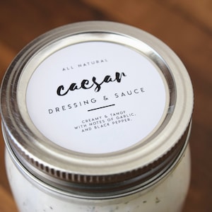 Brush Script Jar and Canning Labels • Custom • Water and Oil Resistant ...