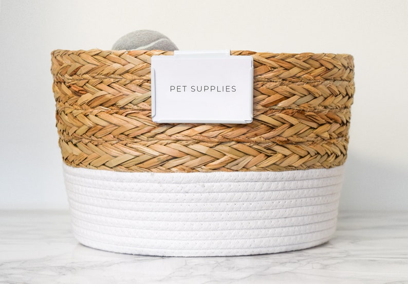 Minimalist Home Organization Labels for Bath Linen Closets | Etsy