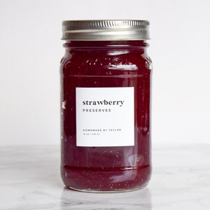 Glam-pop Jam + Jelly Labels • Custom Stickers for Packaging, Bottles ...