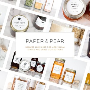 Classic Jar and Canning Labels • Custom • Durable, Water and Oil ...