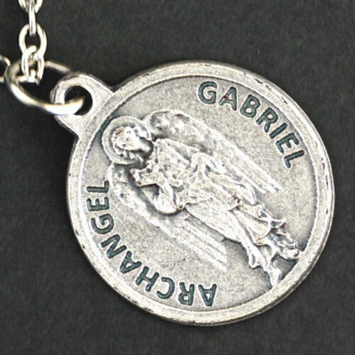 Archangel Gabriel Necklace. Saint Gabriel Prayer Necklace. - Etsy