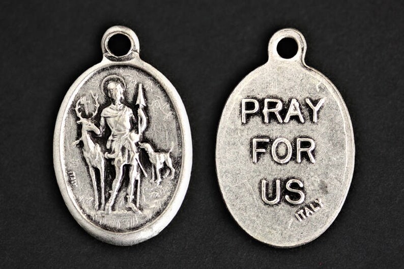 Saint Hubert Medal Necklace. St Hubert Necklace. Catholic - Etsy