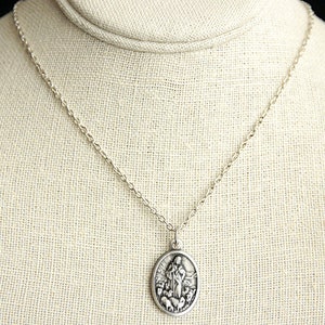 Good Shepherd Medal Necklace. Good Shepherd Necklace. Catholic Necklace ...