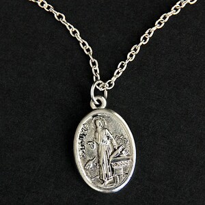 Saint Luke Medal Necklace. St Luke Necklace. Catholic Necklace. Patron ...