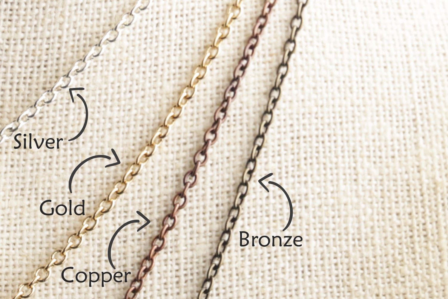 Necklace Chain. custom Length Silver Plated Chain. Gold - Etsy