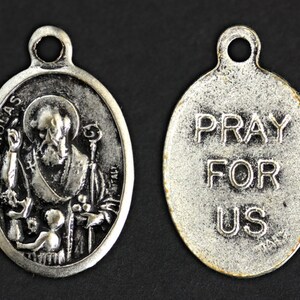 Saint Nicholas Medal Necklace. St Nicholas Necklace. Catholic Necklace ...