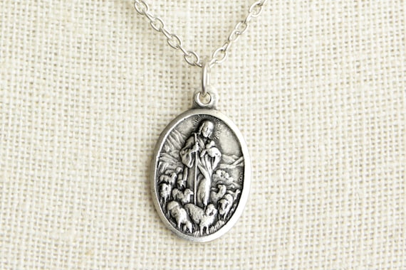 Good Shepherd Medal Necklace. Good Shepherd Necklace. Catholic - Etsy