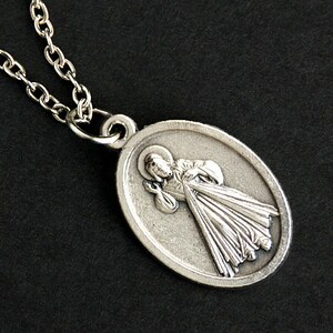 Divine Mercy Medal Necklace. Divine Mercy Necklace. Catholic Necklace ...