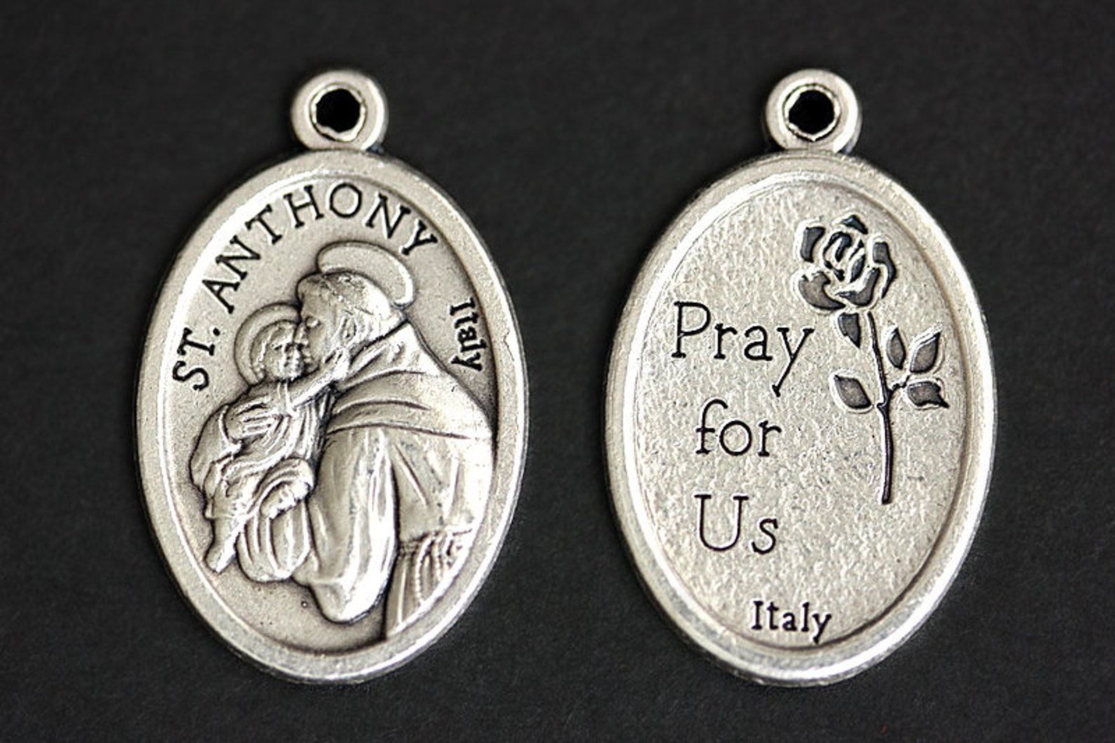 Saint Anthony Medal Necklace. St Anthony Necklace. Catholic - Etsy