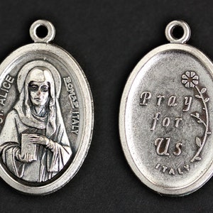 Saint Alice Medal Necklace. St Alice Necklace. Catholic Necklace ...