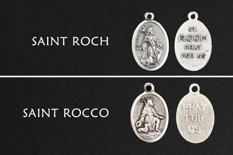 Saint Roch Medal Necklace. St Roch Necklace. Saint Rocco | Etsy