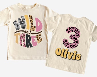 Young Wild and Three, Pink Safari Party Decorations, Safari Birthday Decorations, Confetti, 3rd ...