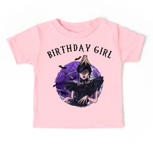Wednesday Birthday Girl Shirt, Custom Name & Number T-shirt - Etsy