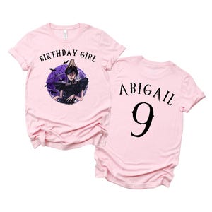 Wednesday Birthday Girl Shirt, Custom Name & Number T-shirt - Etsy