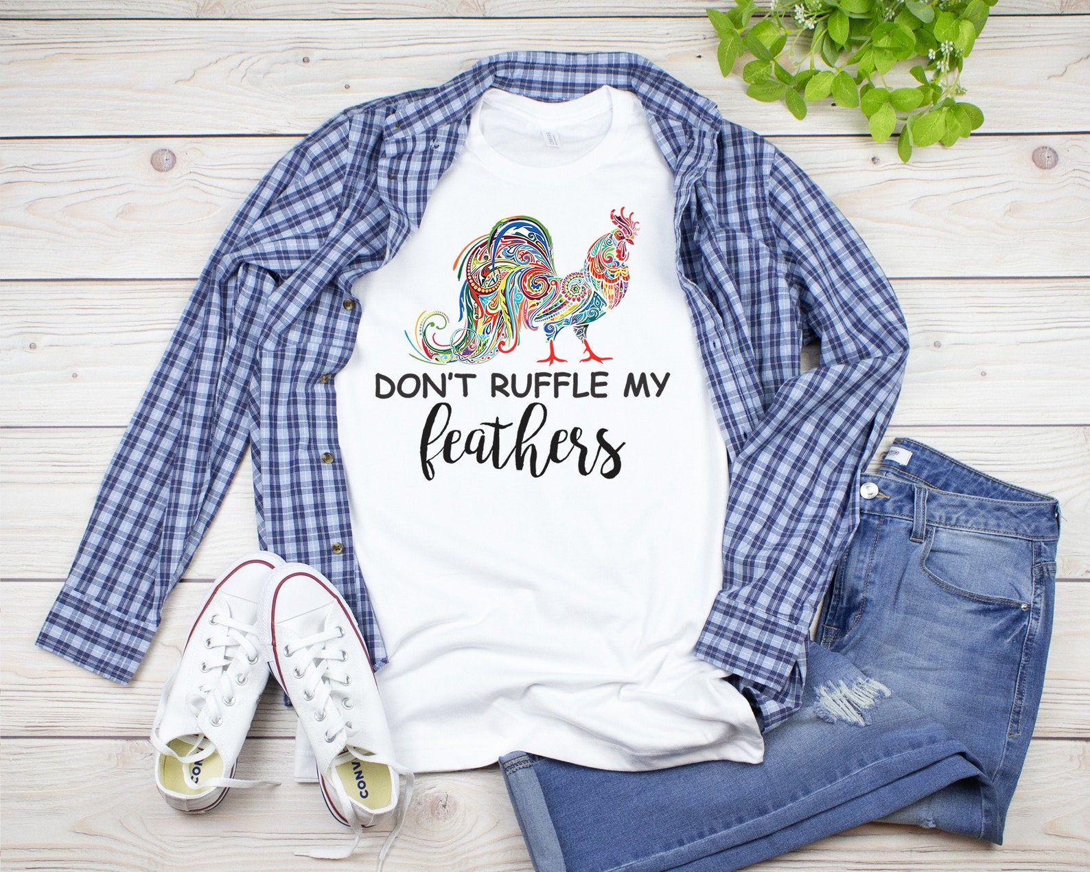 Don't Ruffle My Feathers Funny Quotes Woman T Shirt | Etsy