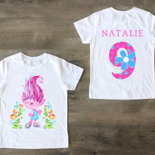 Trolls Birthday Shirt - Etsy