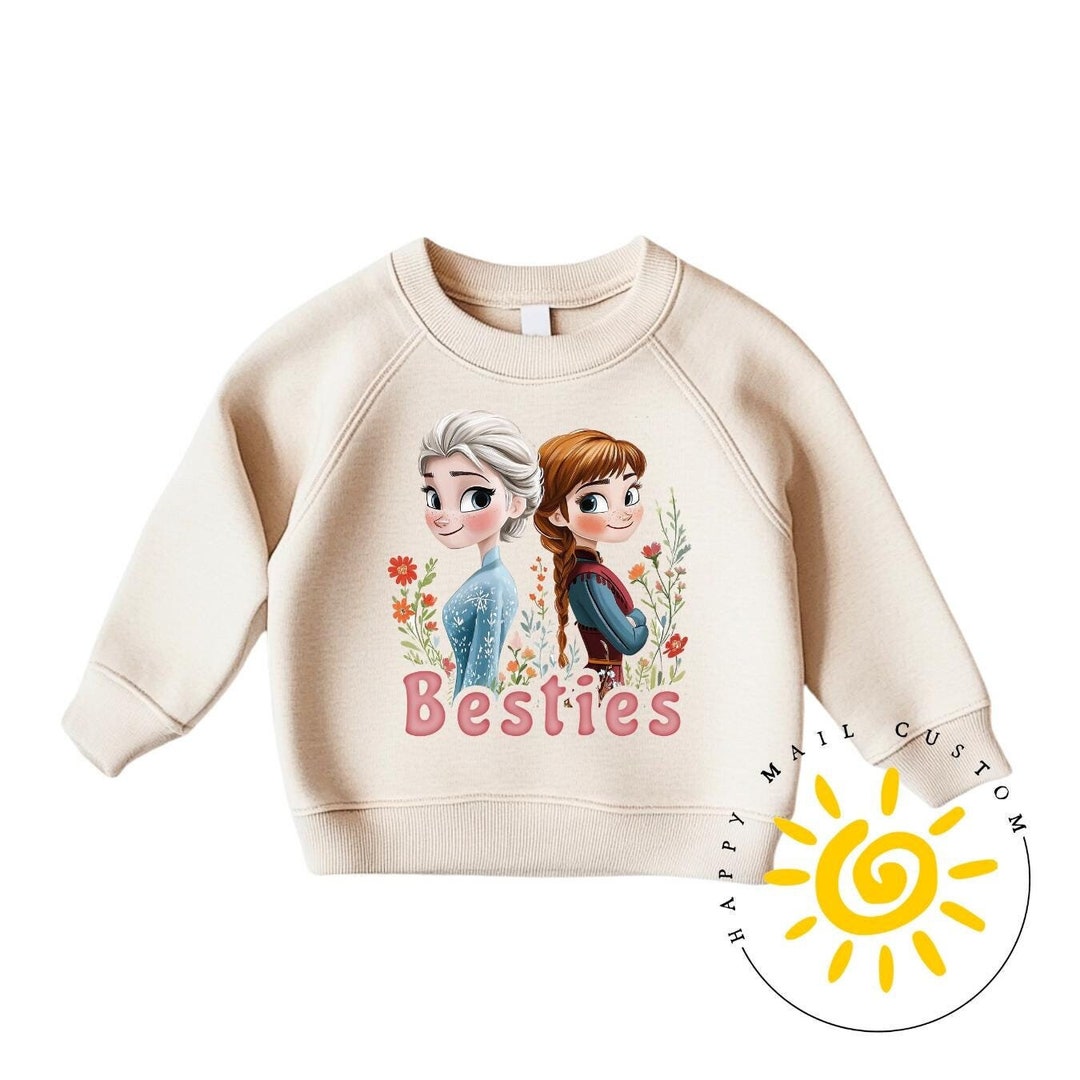 Frozen Bestie Princess Elsa Princess Anaa Shirt, Bestie Frozen Theme ...