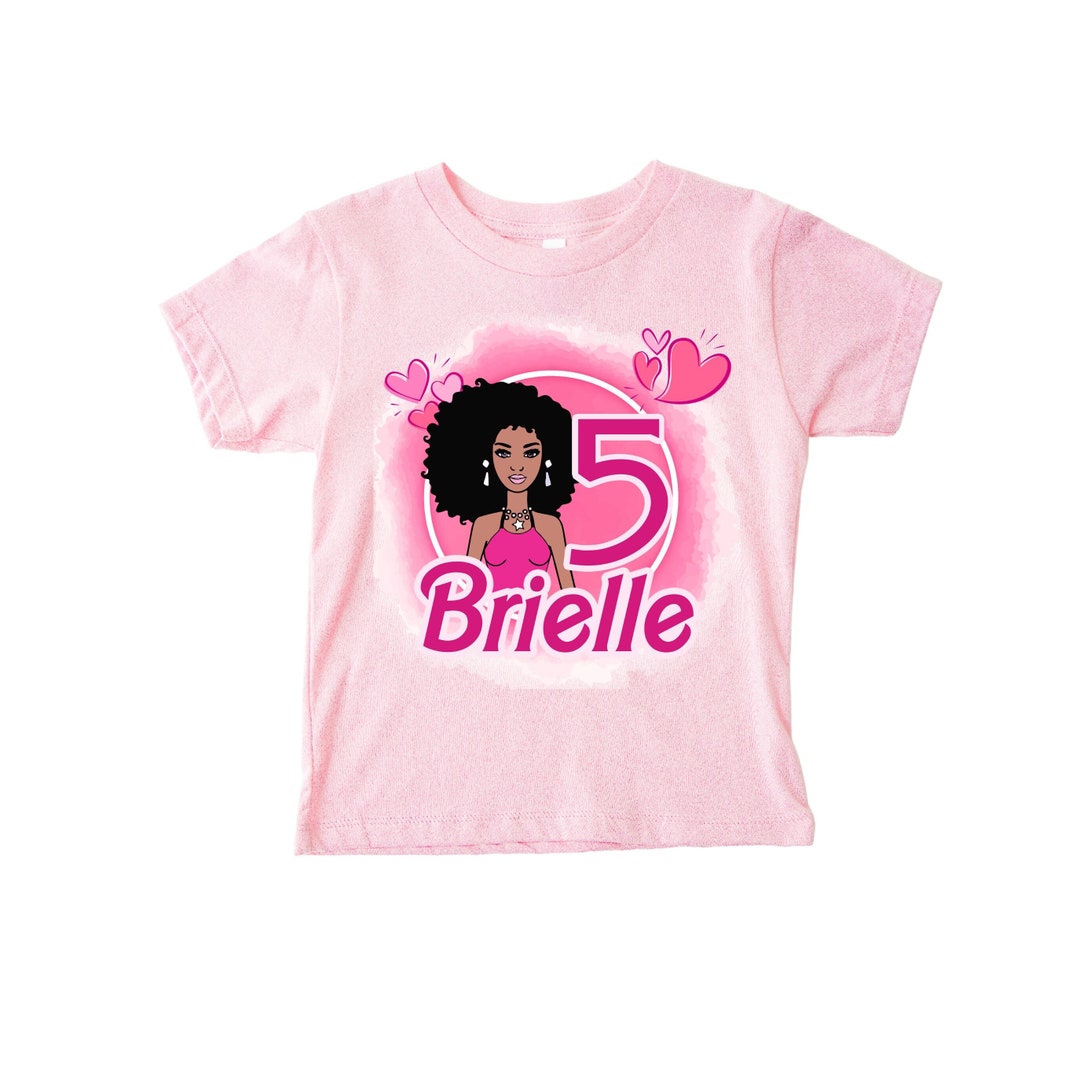 African American Birthday Girl Named Shirt Any Name Any Number T Shirt