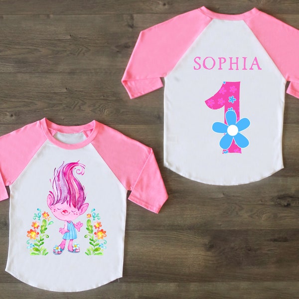 Trolls Birthday Shirt - Etsy
