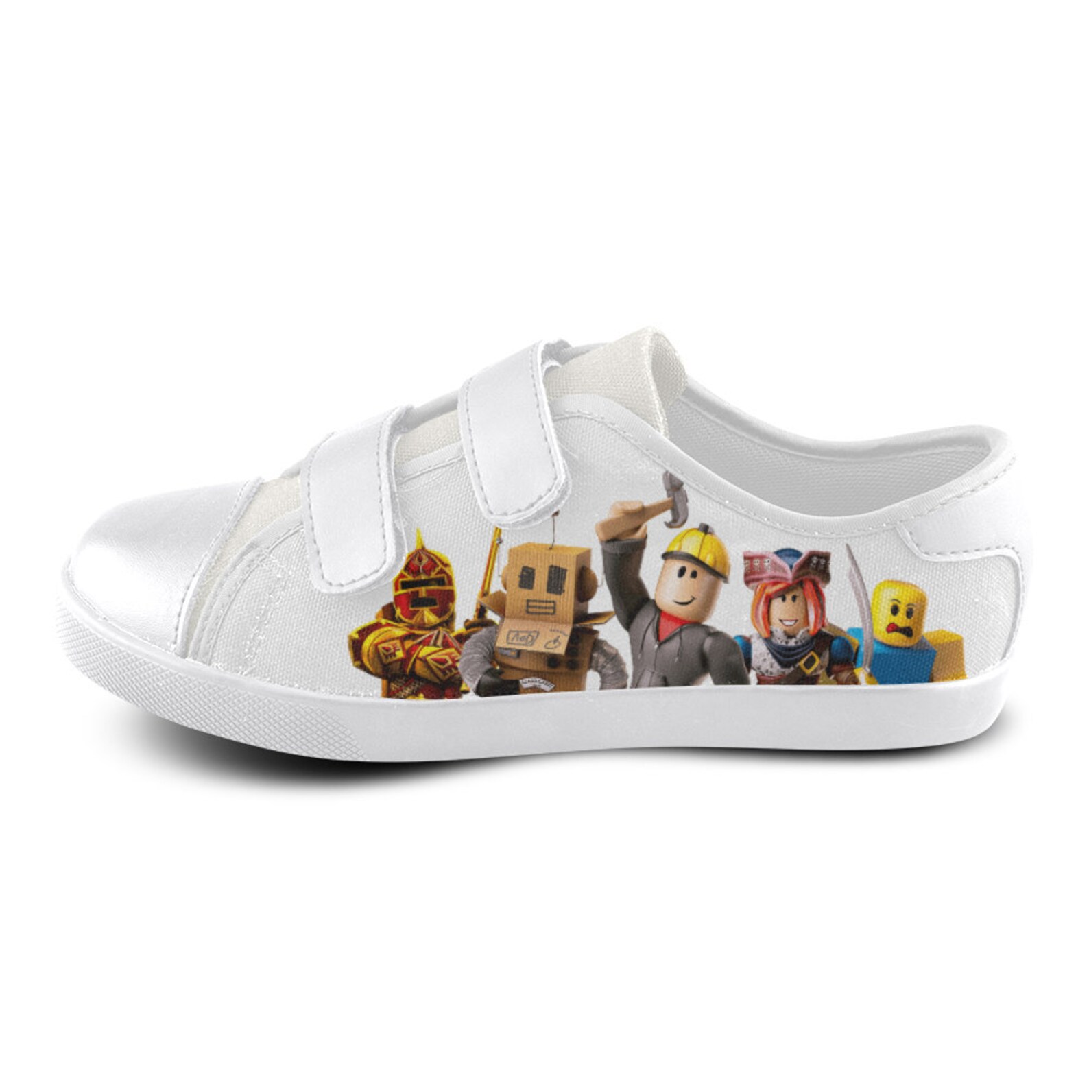 ROBLOX Canvas Kids Shoes Black or White. ROBLOX Shoes for | Etsy