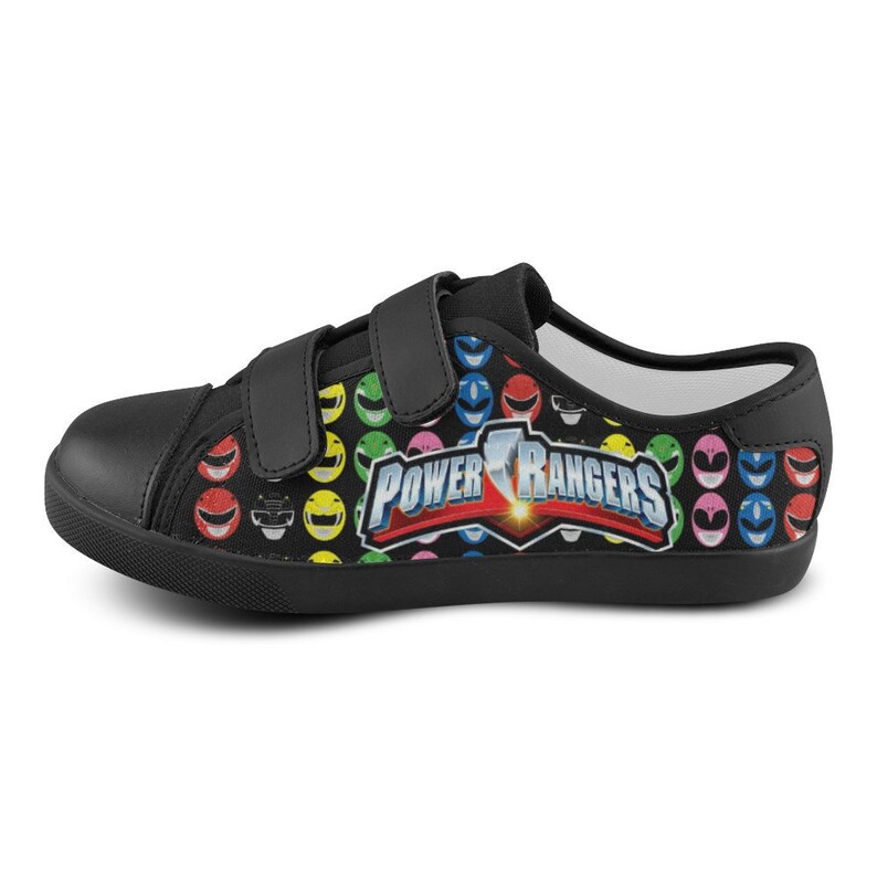 Mighty Morphin Power Rangers Kids Shoes. Power Rangers Gifts. | Etsy