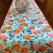 Peach Table Runner /peaches on Branch Table Runner/ Farmhouse Kitchen ...