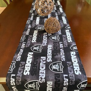 Las Vegas Raiders Table Runner /NFL Table Runner/raiders Fan Kitchen ...