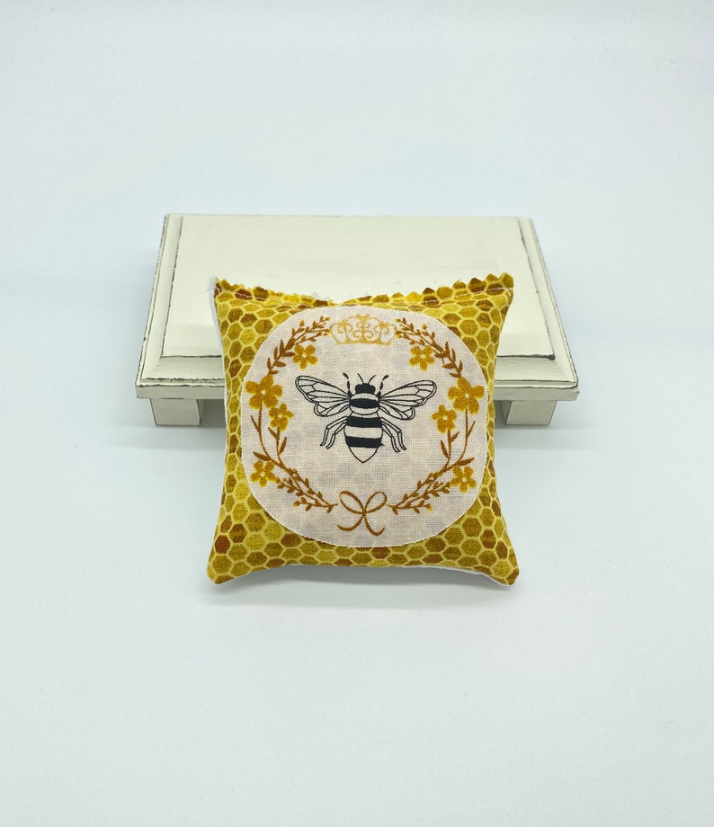 Mini Bee Pillow Honey Bee Tiered Tray Bee Decor Farmhouse | Etsy