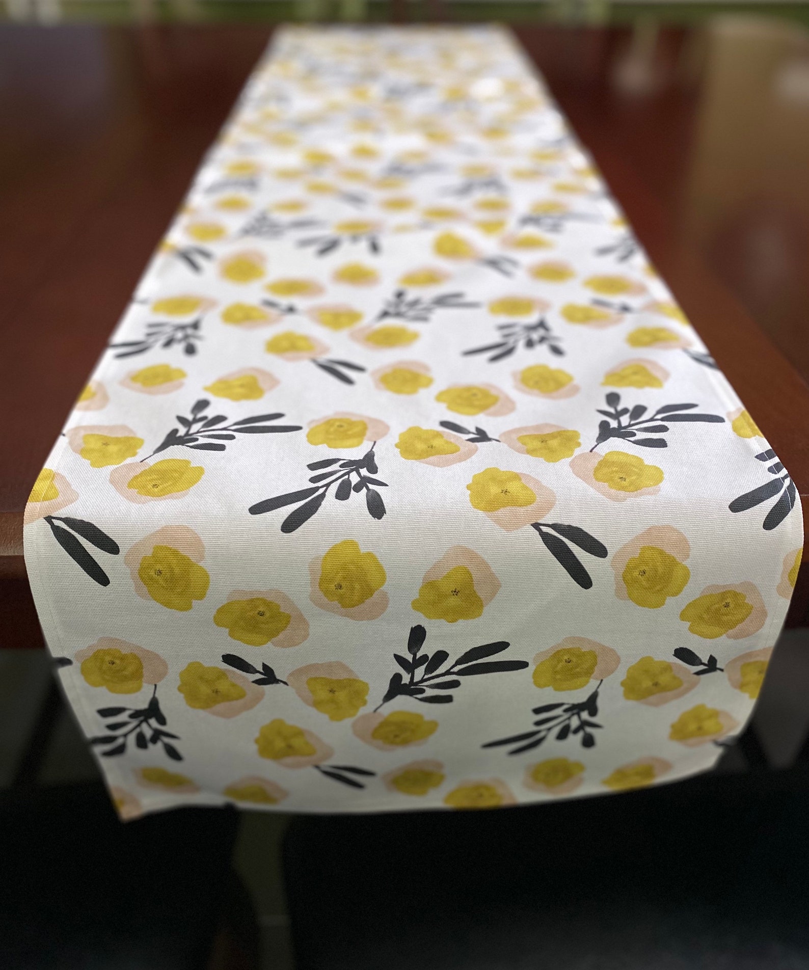 Mustard Table Runner/ Yellow Farmhouse Decor/ Farmhouse - Etsy