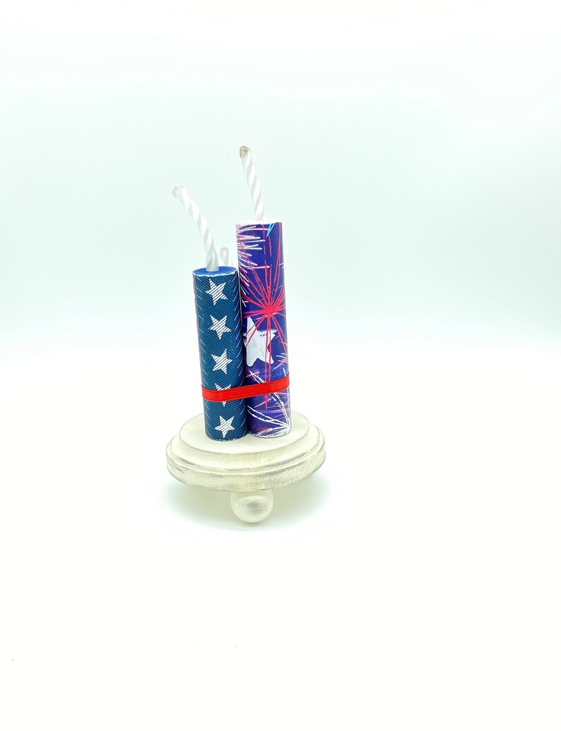 Mini Wooden Firecrackers, Set of 3 Wooden Firecrackers, 4th of July ...