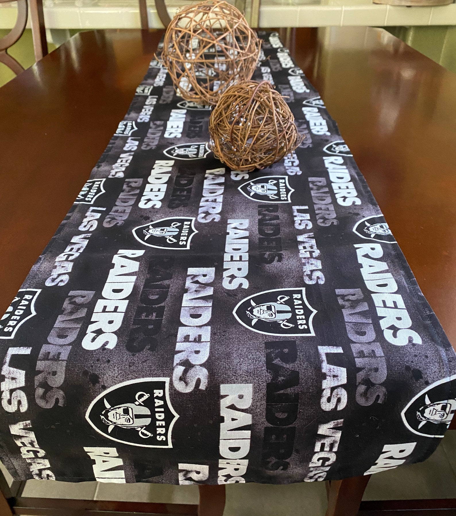 Las Vegas Raiders Table Runner /NFL Table Runner/raiders Fan - Etsy