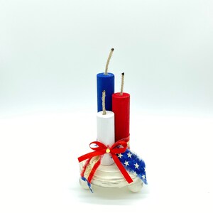 Mini Wooden Firecrackers, Set of 3 Wooden Firecrackers, 4th of July ...