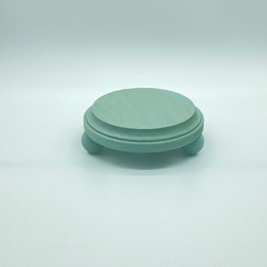 Wooden Riser Stand | Round Riser | Sage Wood Riser | Wood Candle ...