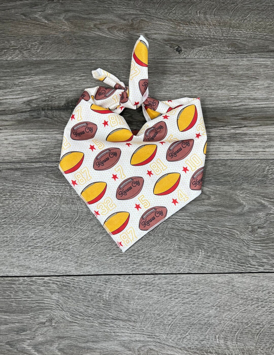 Kansas City Chiefs Dog Bandana - "kc" - Etsy
