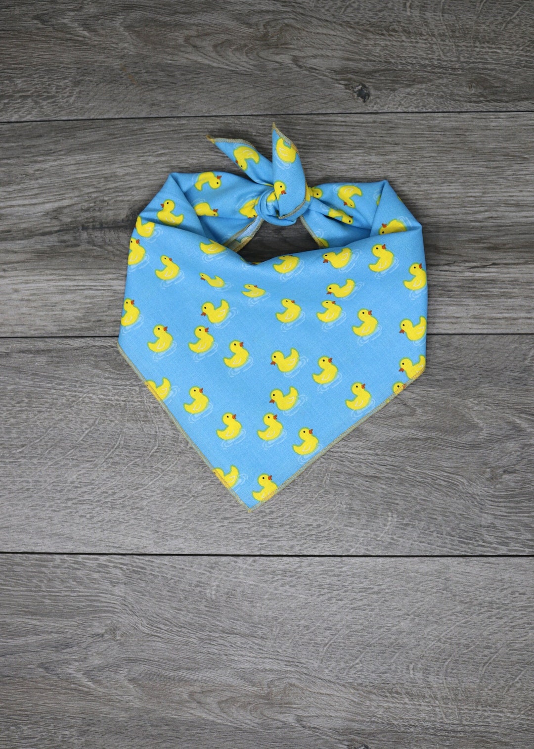 Dog Bandana - Rubber Duck Dog Bandana - Tie on - "yellow Ducky" - Etsy