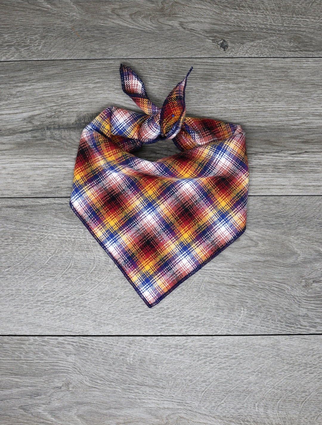 Dog Flannel Bandana - Winter Fall Triangle Tie on Bandana - "jesse" - Etsy