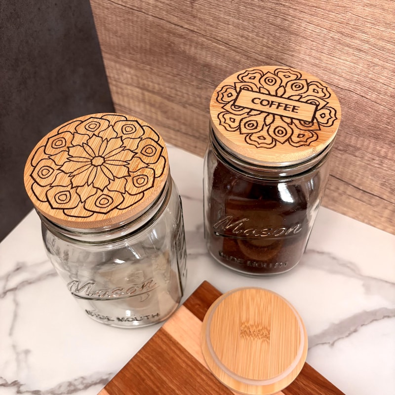 Wood Mason Jar Lids - Etsy