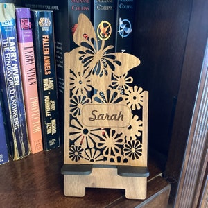Custom Phone Stand With Artistic Butterfly, Dragonfly, or Heart - Etsy