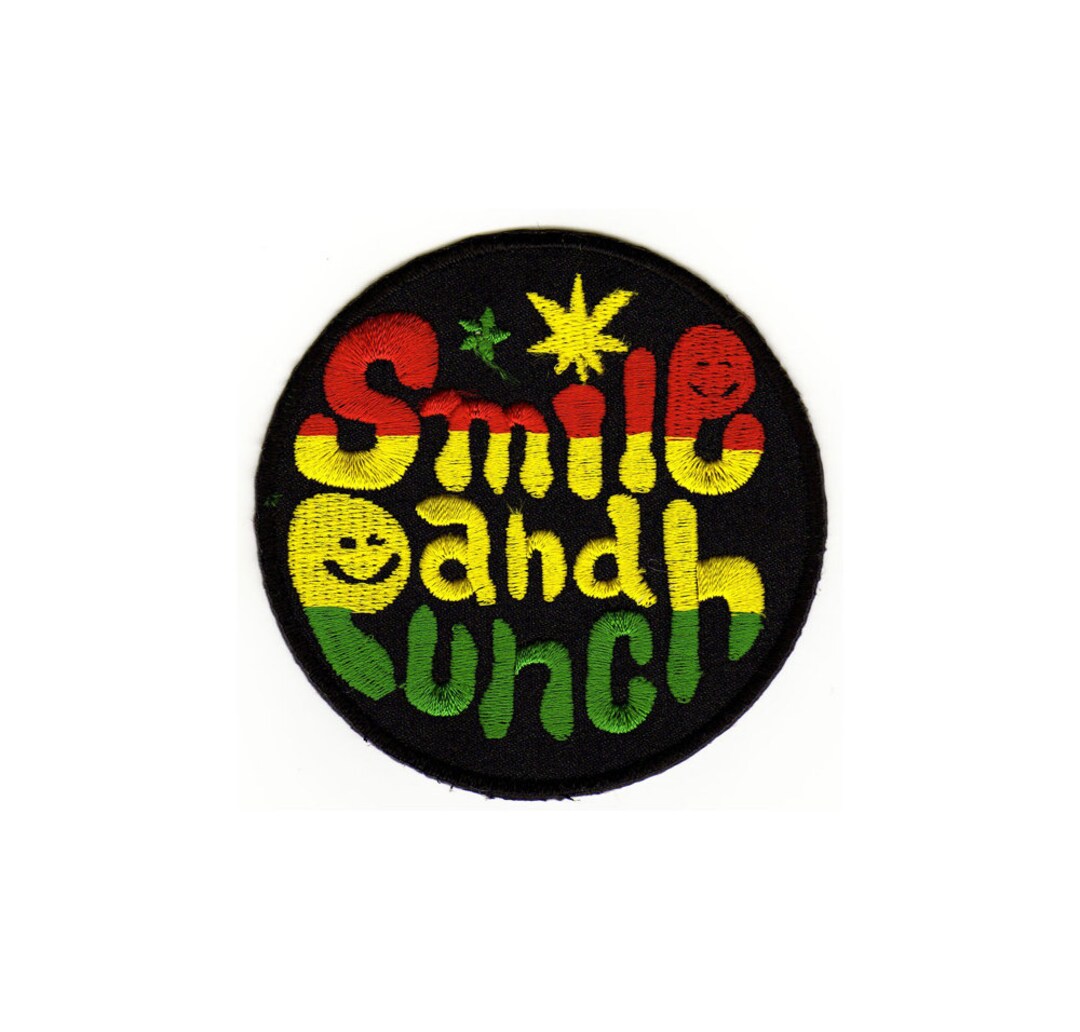 Ab77 Smile and Punch Reggae Peace Iron-on Patch Applique Size 6.0 X 6.0 Cm - Etsy