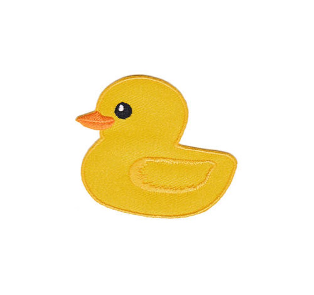 Be66 Rubber Duck Yellow Duck Bird Children Patch Iron-on Applique Patch ...