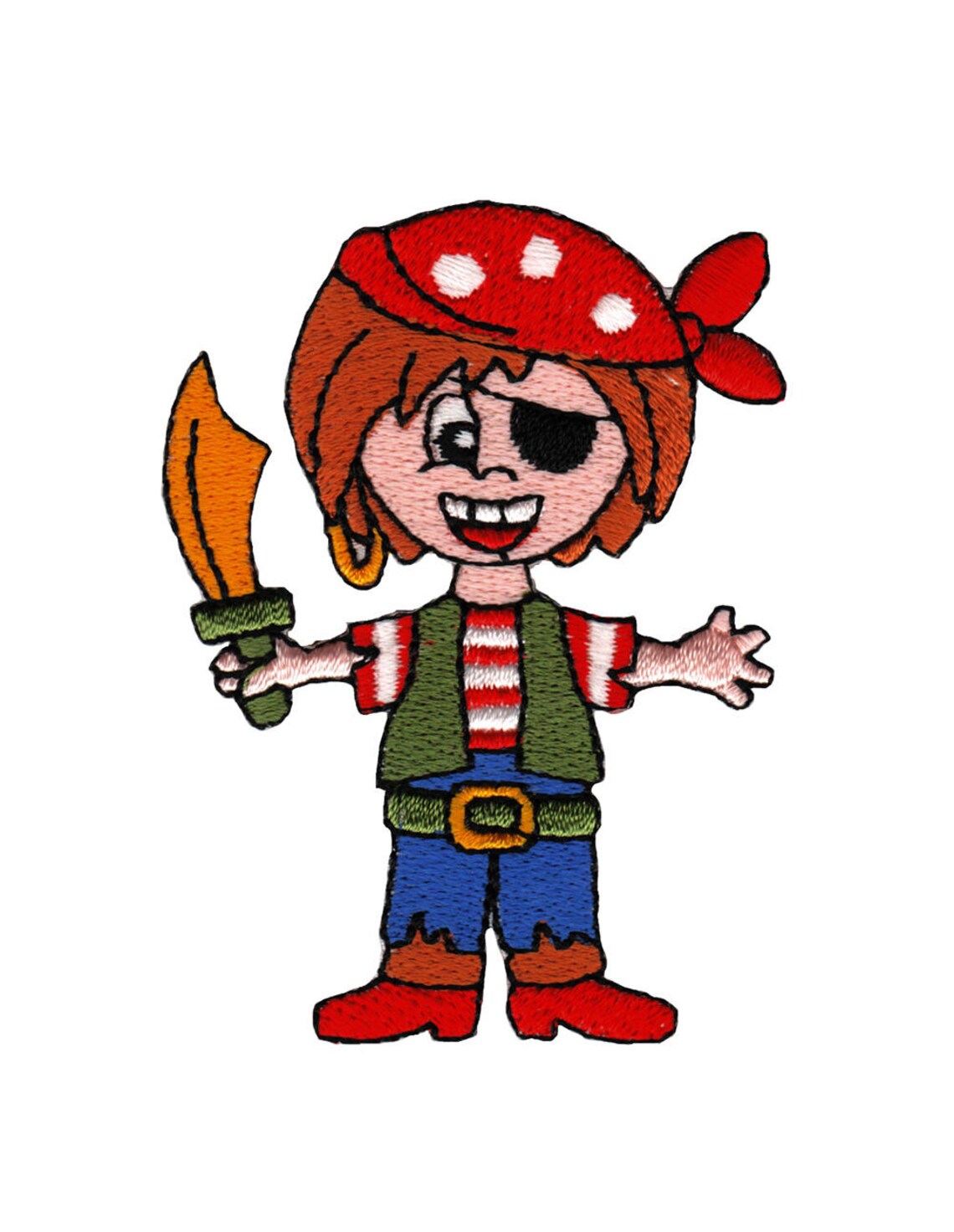 Af06 Pirate Patch Children Comic Iron-on Application Patch Children ...