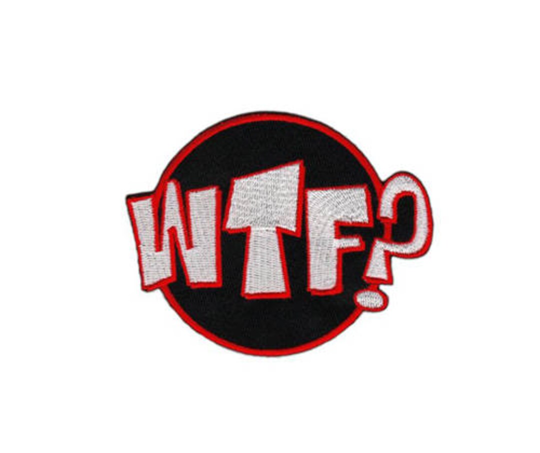 Ak92 WTF Comic Cartoon Animated Children Patch Iron-on Application ...