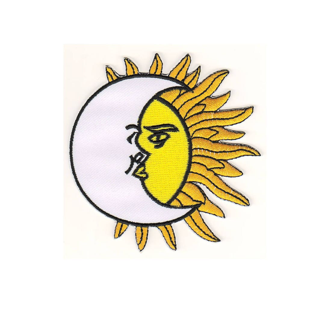 Ac03 Yin Yang Sun Moon Esoteric Patch Iron-on Application Patch Size 8 ...
