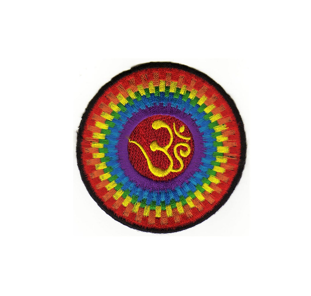 Ab09 Om Sign Stars Hindu Buddha Esoteric Patch Iron-on Application ...